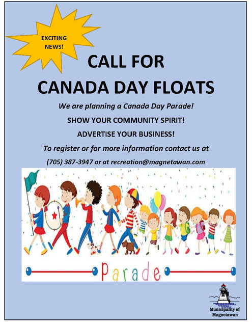 CALL FOR CANADA DAY FLOATS - Municipality of Magnetawan
