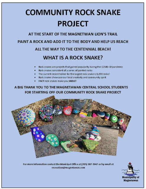 COMMUNITY ROCK SNAKE PROJECT - Municipality of Magnetawan